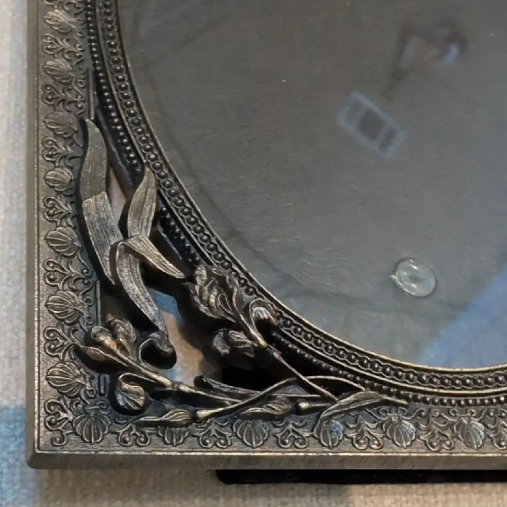 Vintage | Accents | Vintage Antique Bronze Metalornate Floral Picture ...